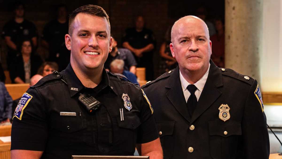 Middletown officer gets award for life-saving actions while responding ...
