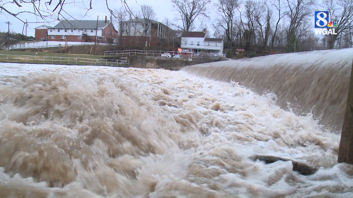 Video: Yellow Breeches Creek running high after heavy rain