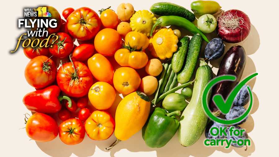 Flying with food? Here's what's allowed through security