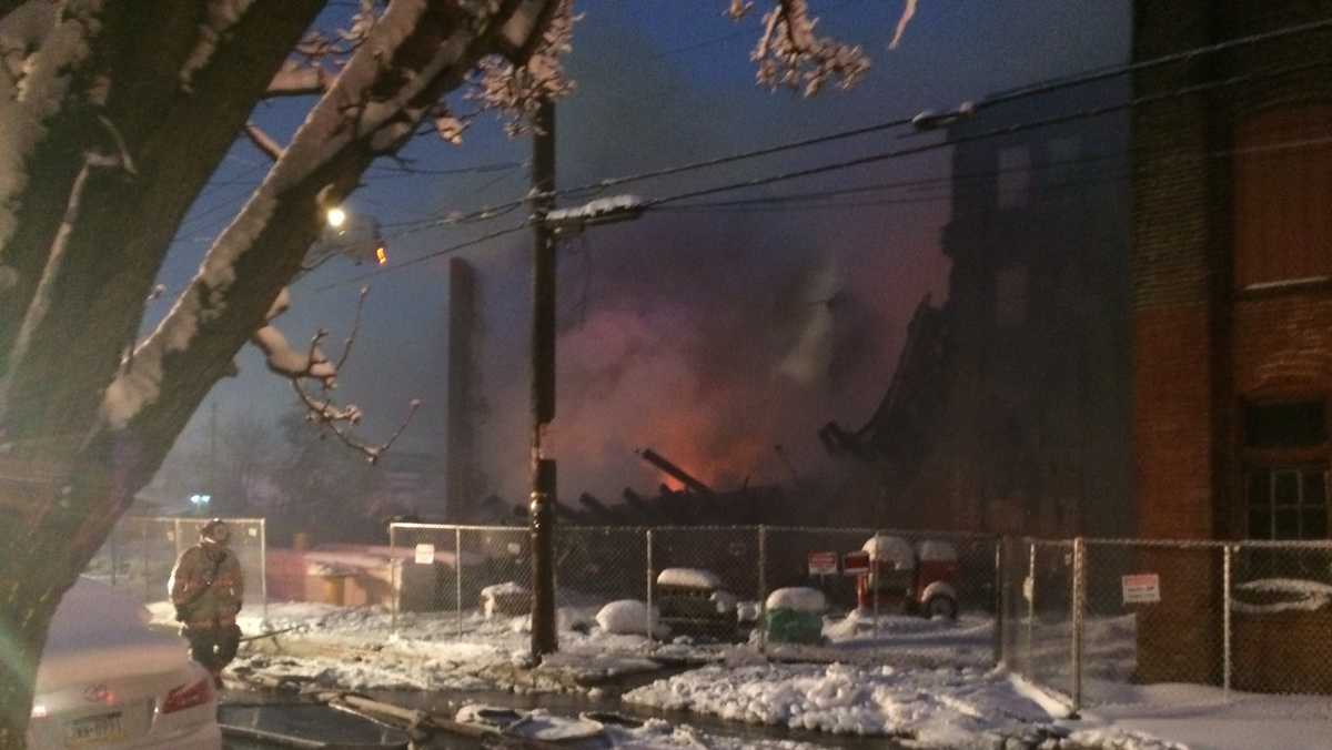 Firefighters battling fire in York
