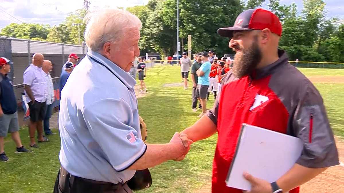 Mass. umpire honored for calling 50 years of youth baseball games