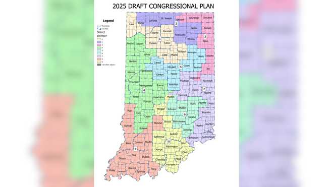Indiana House Republicans pass proposed congressional map