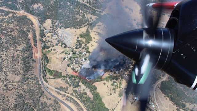 2 hurt in Yuba County grass fire