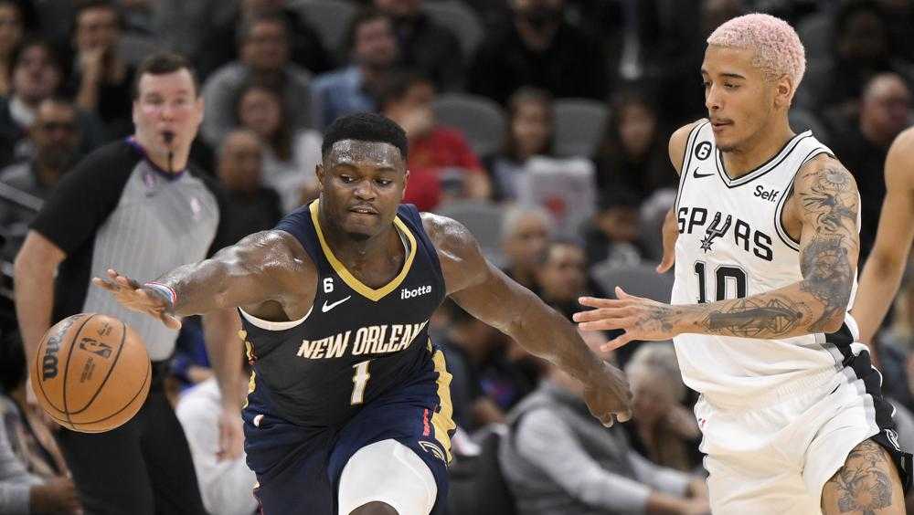 Williamson has season-high 32 points, Pelicans beat Spurs
