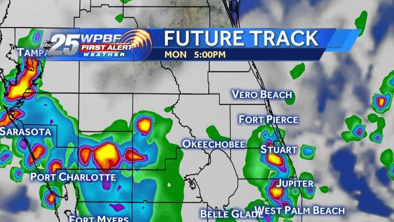 Rainy day expected Monday, hour-by-hour forecast