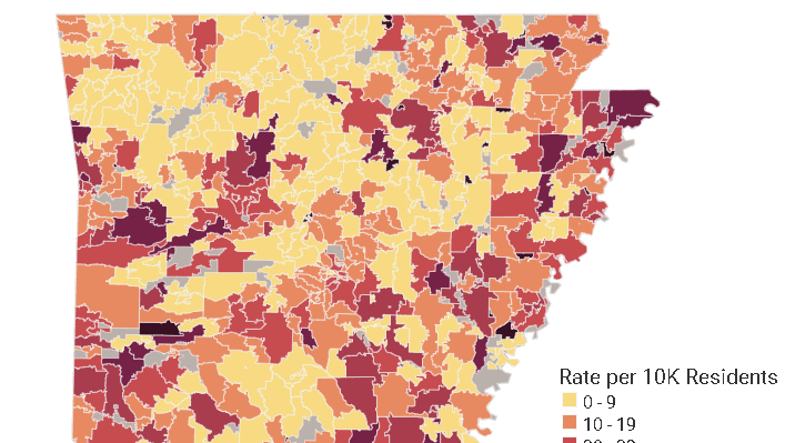 Arkansas releases COVID-19 data by ZIP code