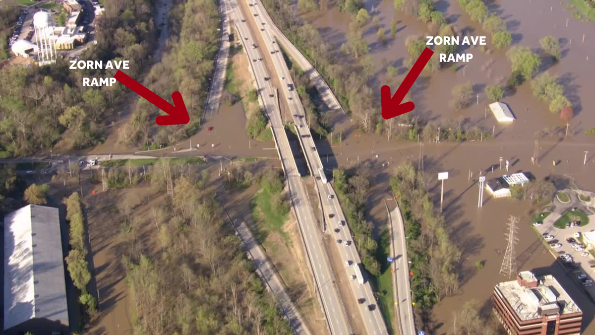 LIST: Road closures around Louisville area due to flooding