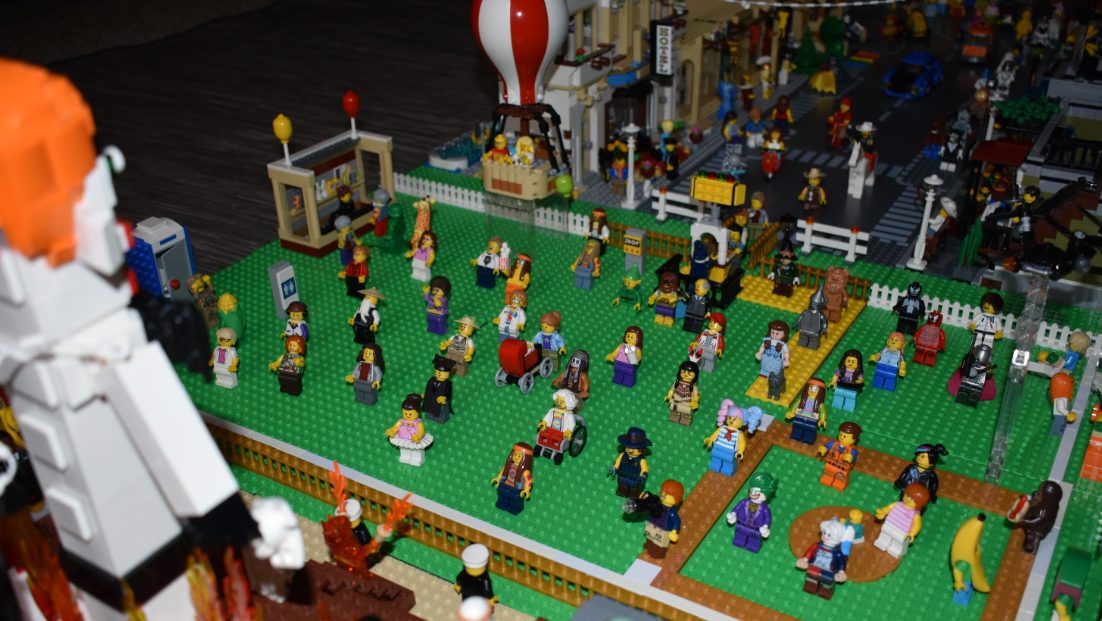 Lego master recreates Burning of Zozobra with thousands of legos