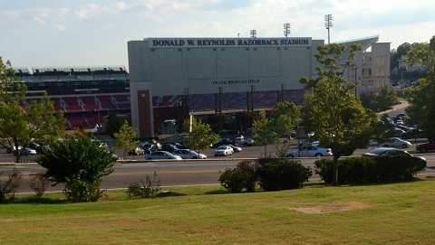 Tickets for new rooftop bar inside the Razorbacks football stadium now ...