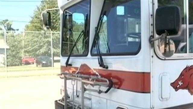 Razorback Transit suspends all routes Sunday, Monday