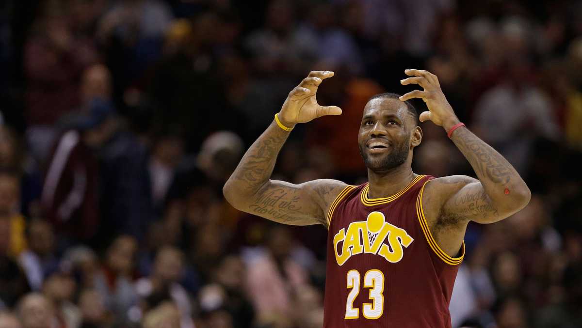 LeBron James talking a good game, still playing a great one