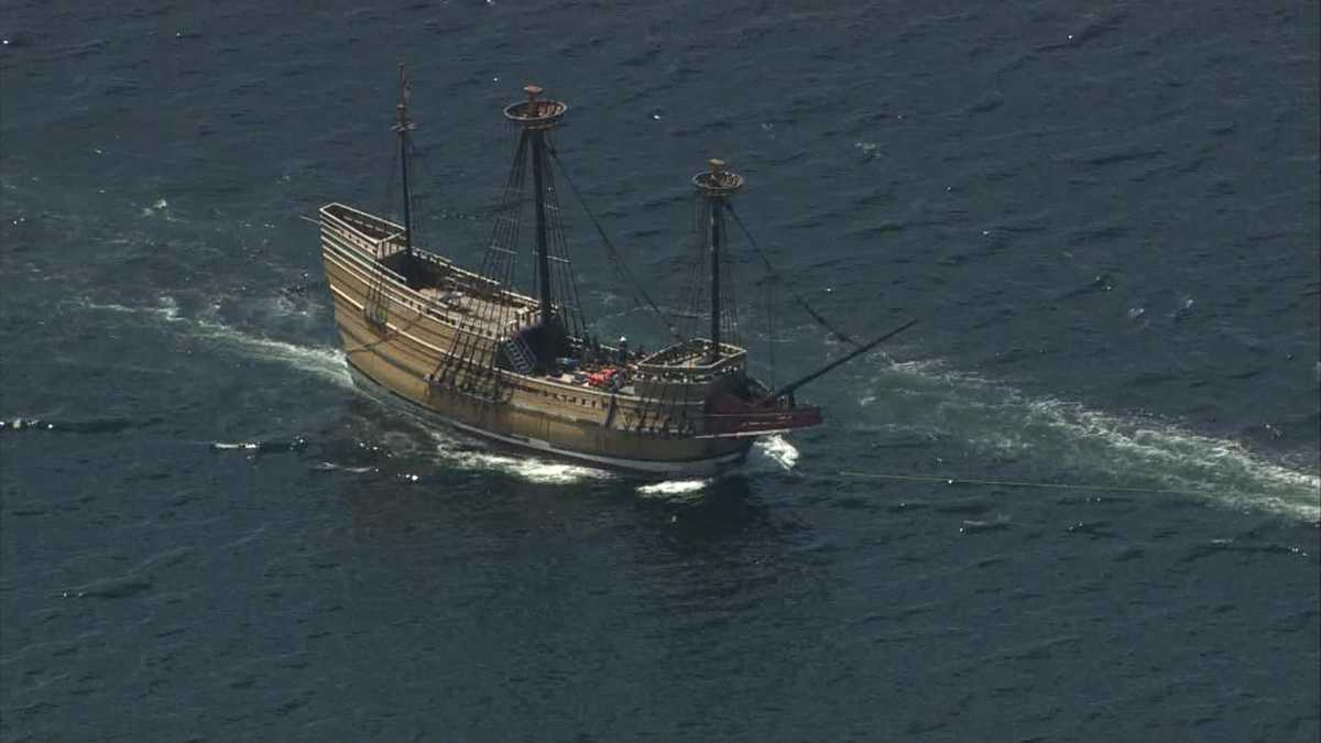 Replica of Pilgrims' ship to sail for Boston in 2020