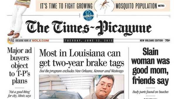 Advocate plans hires from Times-Picayune acquisition; number not yet known