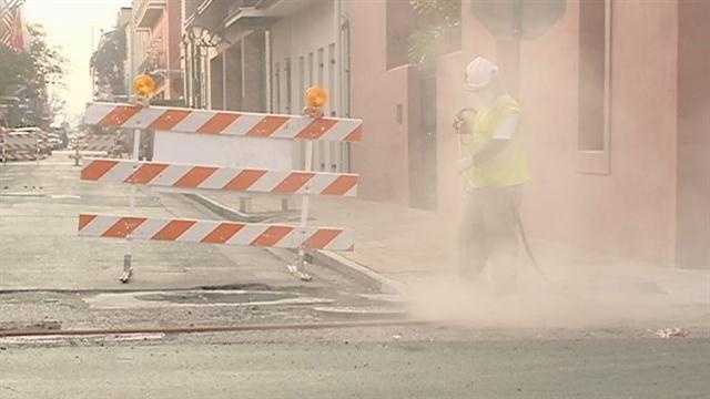 Bourbon Street at Iberville Street closure to last three weeks