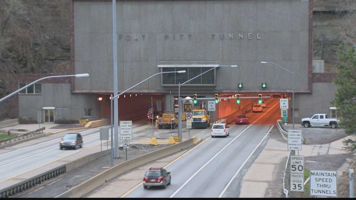 Fort Pitt Tunnel will have lane restrictions Tuesday night
