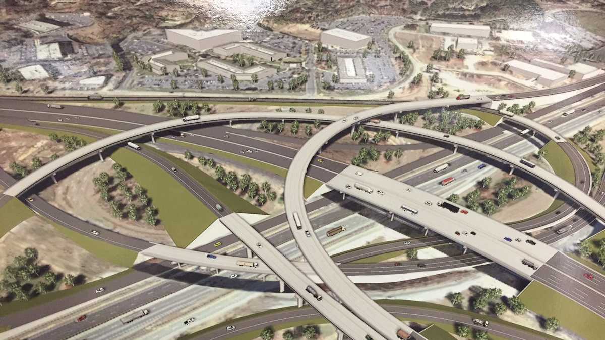Drivers to see new road alignment at the Gateway Project Monday morning