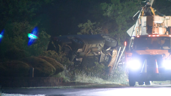 Portion of Mammoth Road closed in Windham after crash leading to downed ...