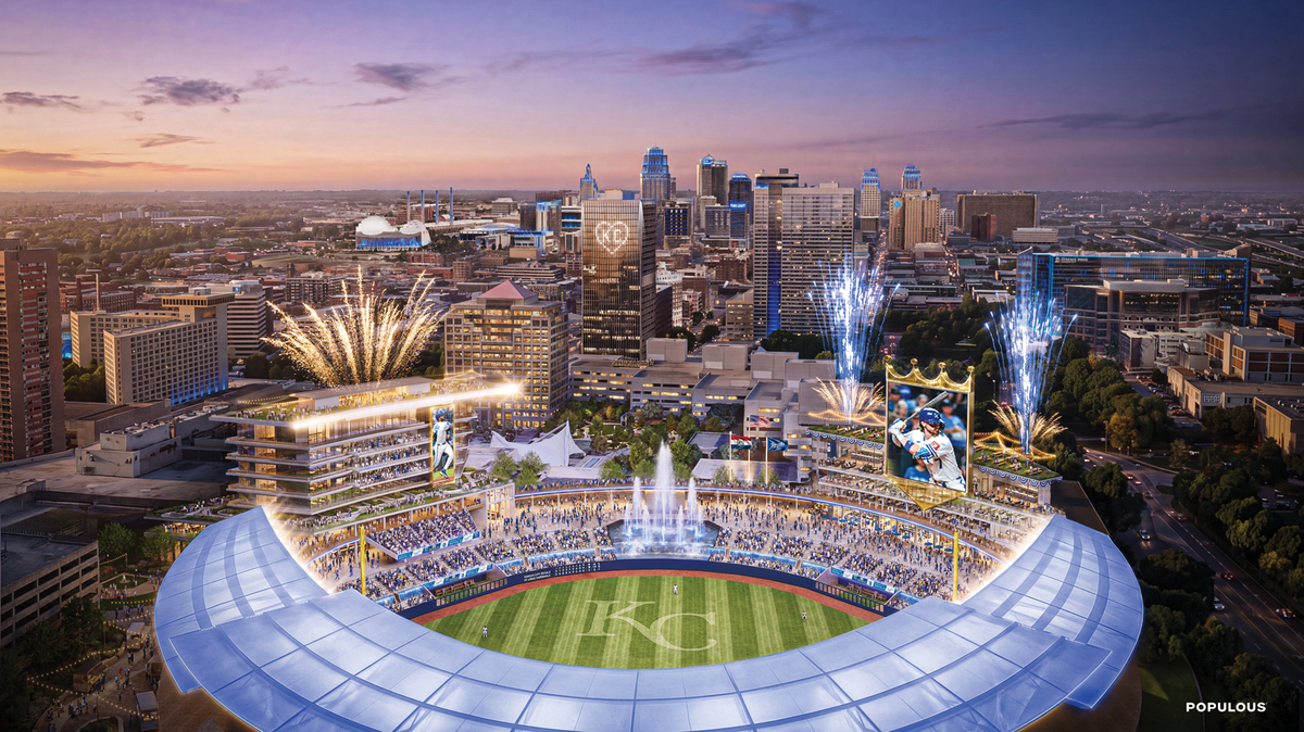 Renderings show potential Royals stadium in downtown Kansas City
