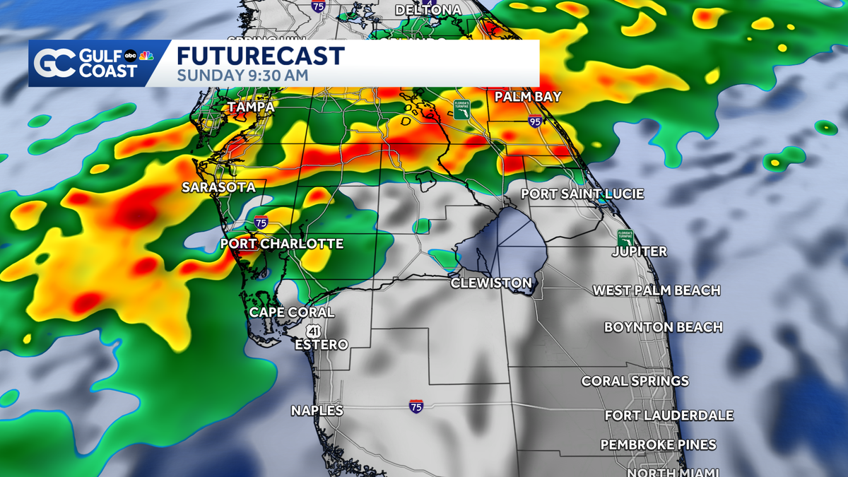 Dry and warm this week; Gulf Coast Weather Impact Day Sunday