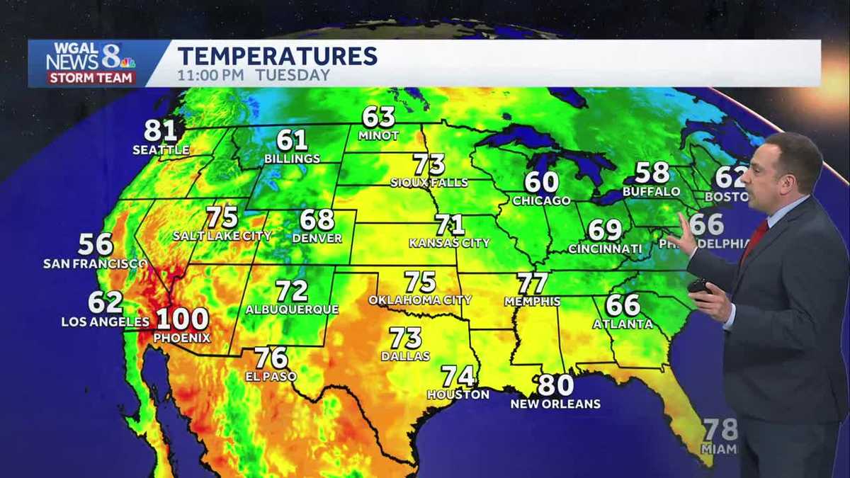 Pleasant & Warm Wednesday; Higher Humidity & Storm Chances This Weekend