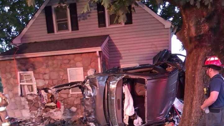 Car hits tree, then home in Lancaster County