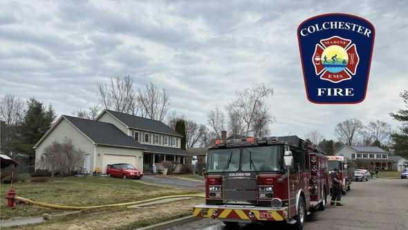 Colchester home damaged in basement fire