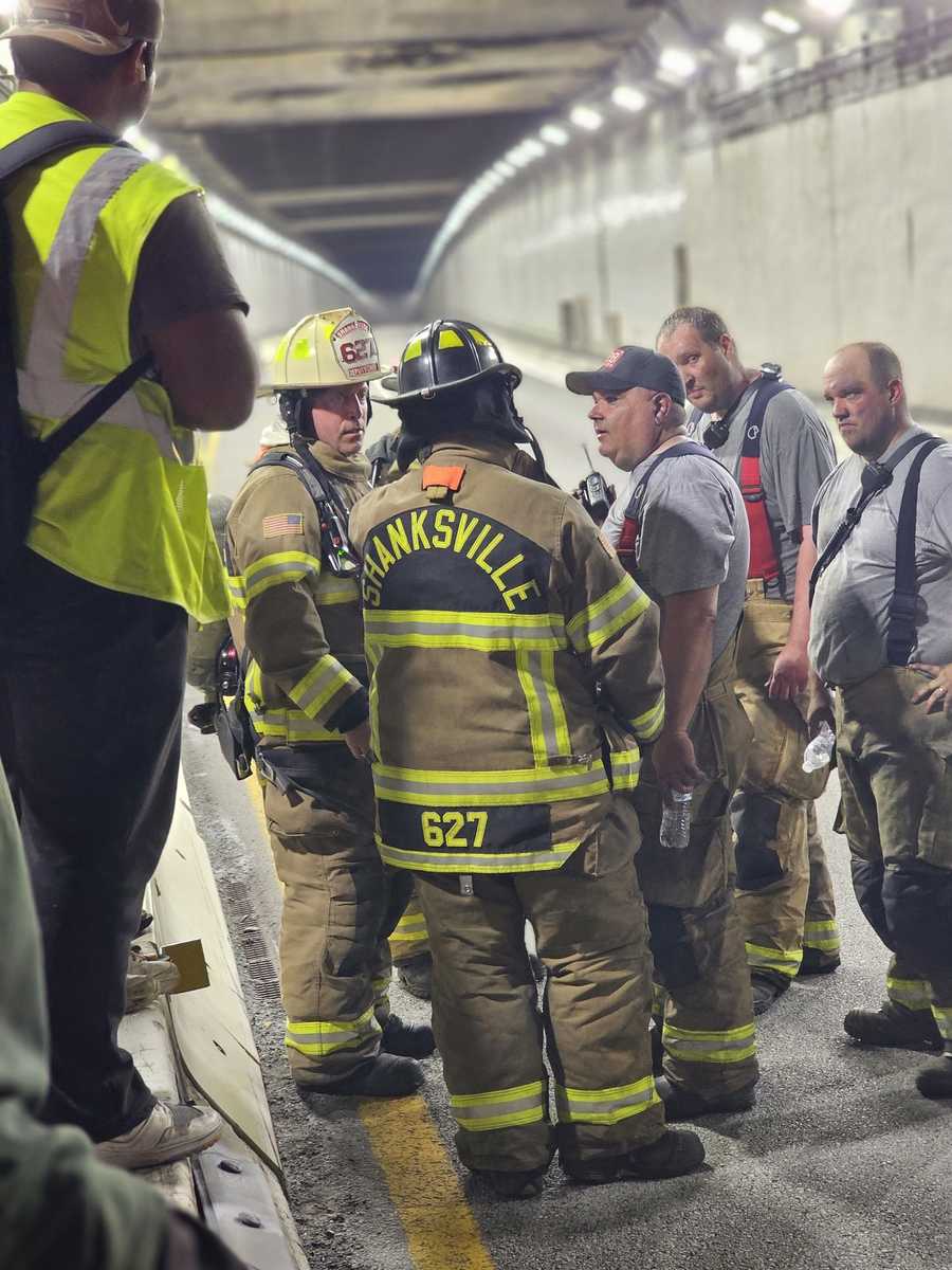 Images from fire inside PA Turnpike Tunnel shows smoke, evacuation of ...