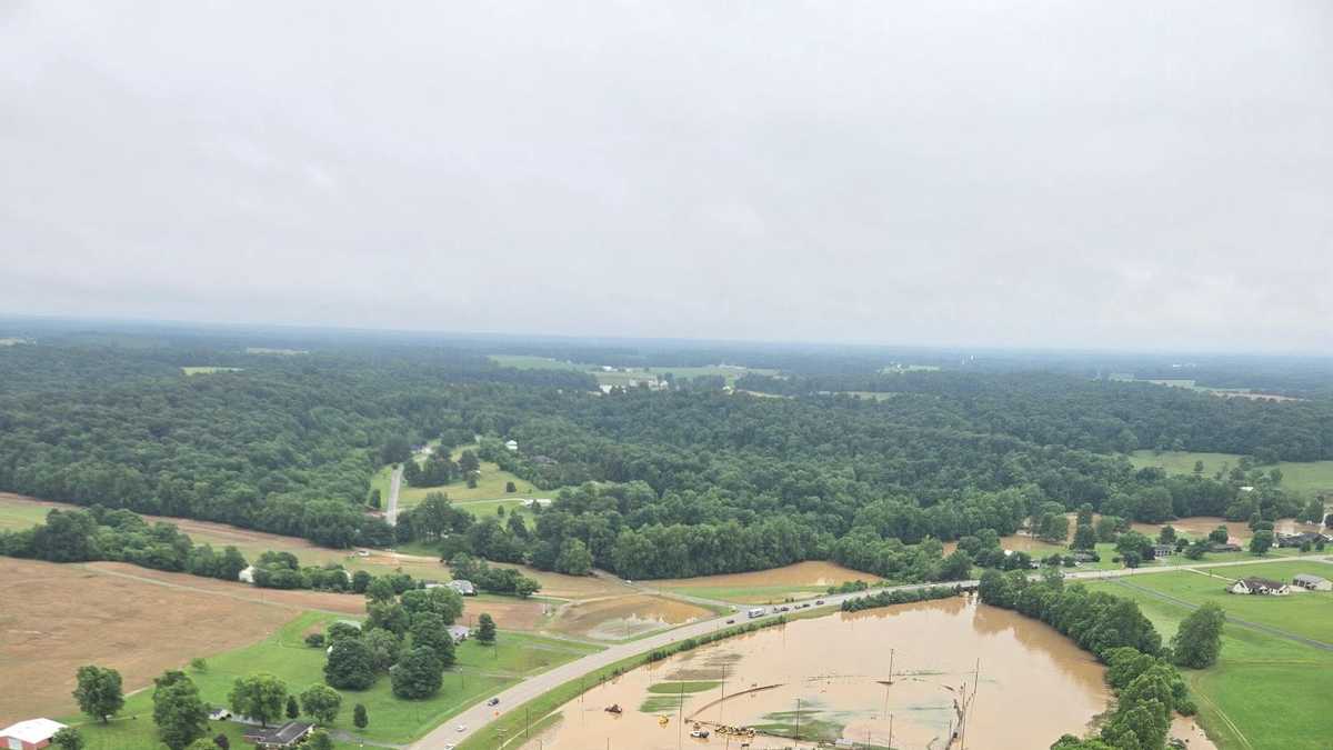 Photos of flooding across southern Indiana June 2026