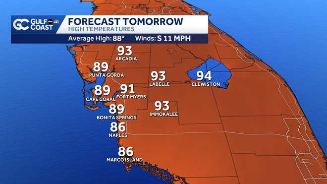 Dry and mild Friday night across the Gulf Coast, weekend rain expected