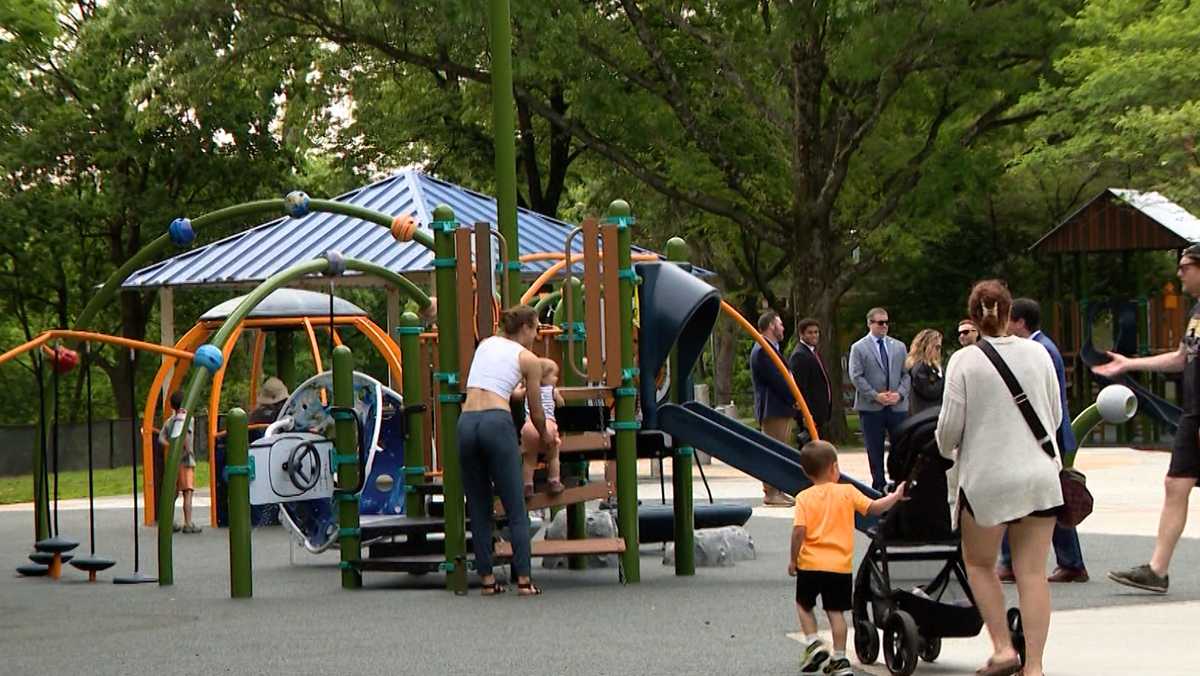 New playground at Riverview Park on Pittsburgh's North Side
