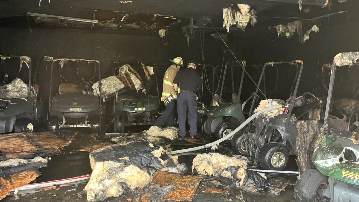 Lebanon golf course to reopen Wednesday after fire destroys cart barn