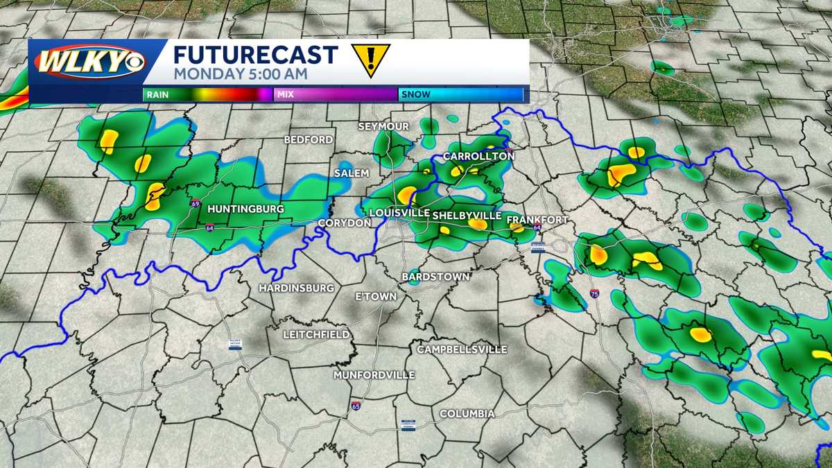 Chance for scattered showers returns Sunday night