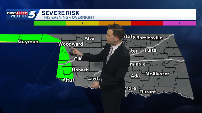 TIMELINE: Thunderstorm risk tonight in western Oklahoma, severe weather ...