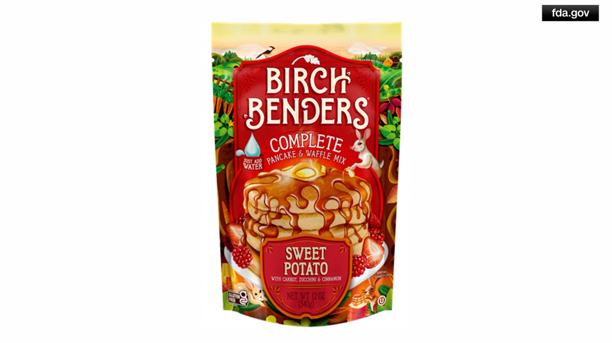Birch Benders Sweet Potato Pancake & Waffle Mix recalled over ...