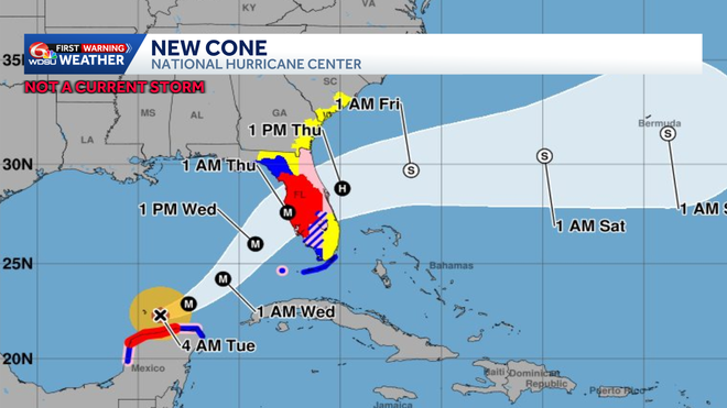 National Hurricane Center updates cone of uncertainty