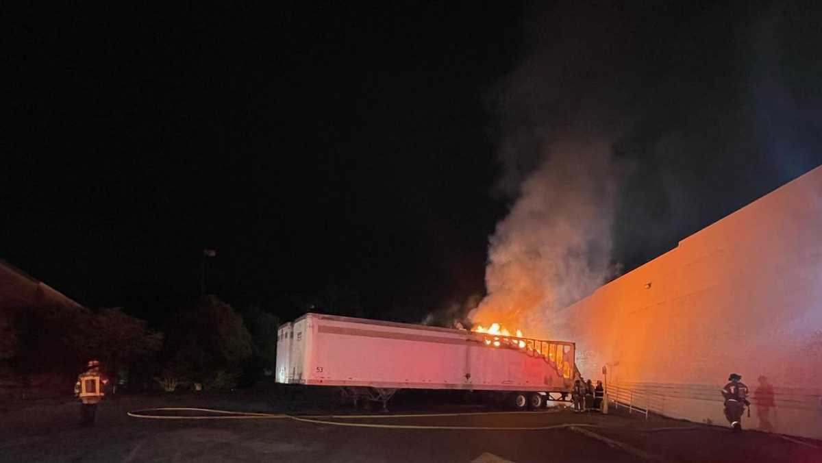 Fire damages storage trailer outside Lovelady Thrift Store in Clay
