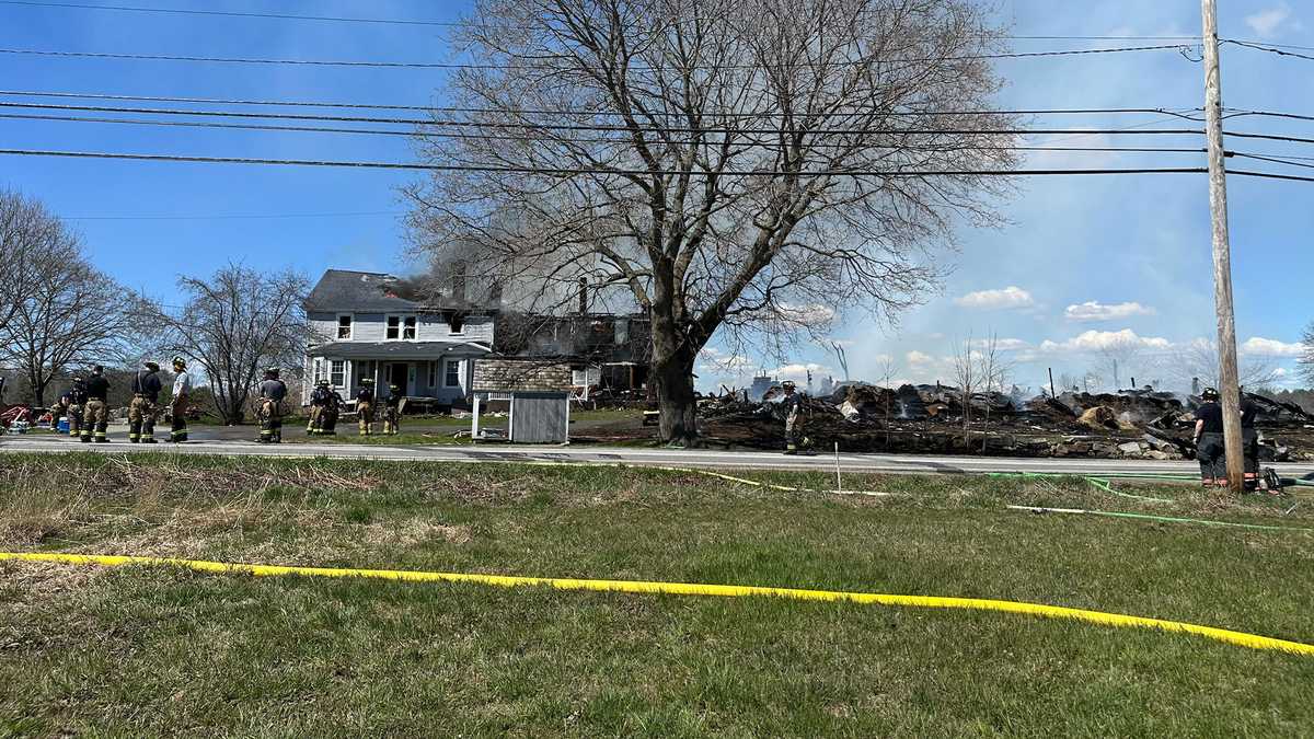 Fire destroys home and barn at Augusta, Maine property
