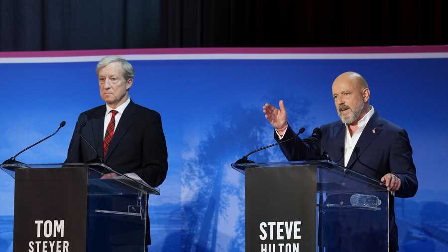 California governor candidates tangle in messy TV debate