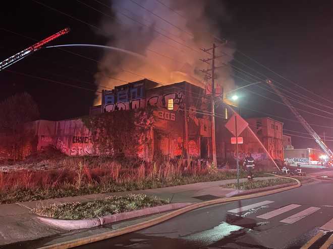 Building with Homer Simpson mural damaged in fire
