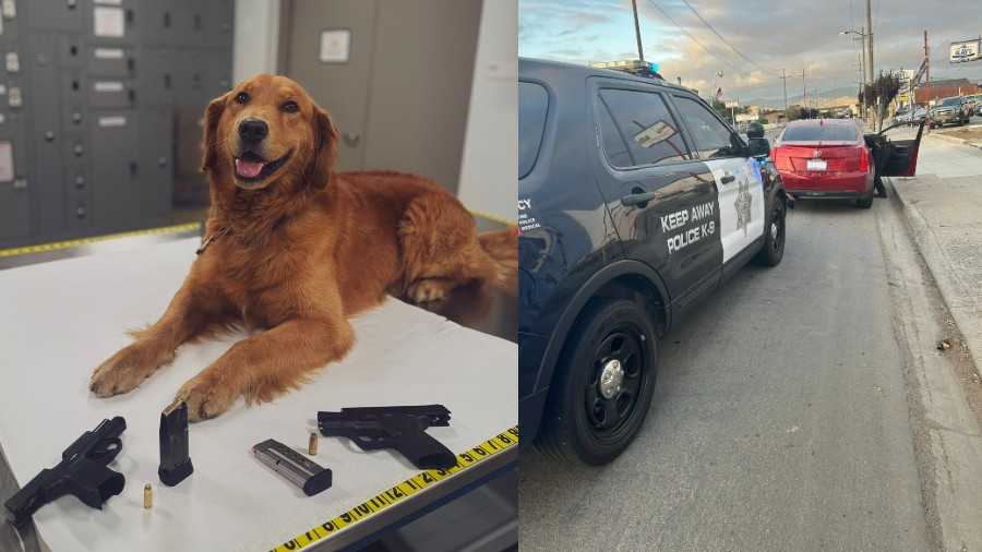 Felon arrested in Calif. traffic stop with guns, fentanyl, police say