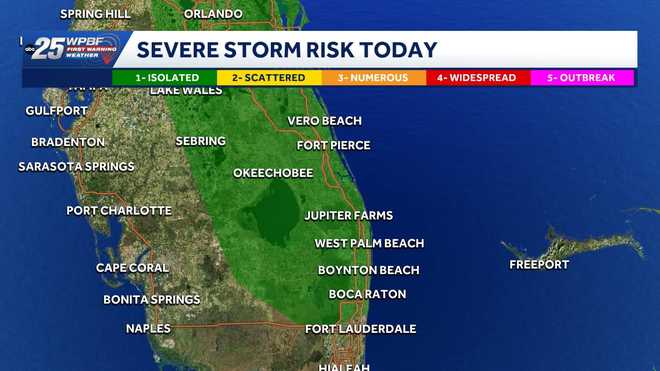Marginal risk for severe storms as heat indices climb to 100 degrees
