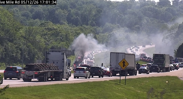 No injuries reported after semi-truck fire closes lanes on I-275 EB