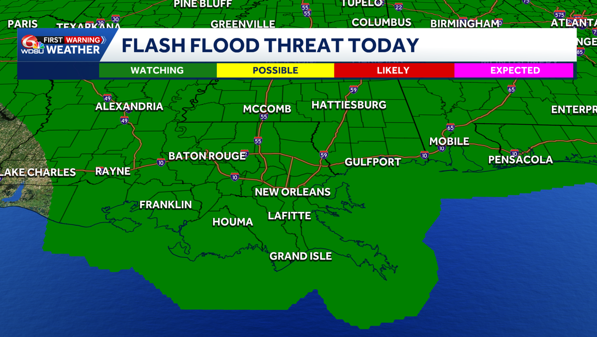 Impact Day due to another threat for flash flooding across the area