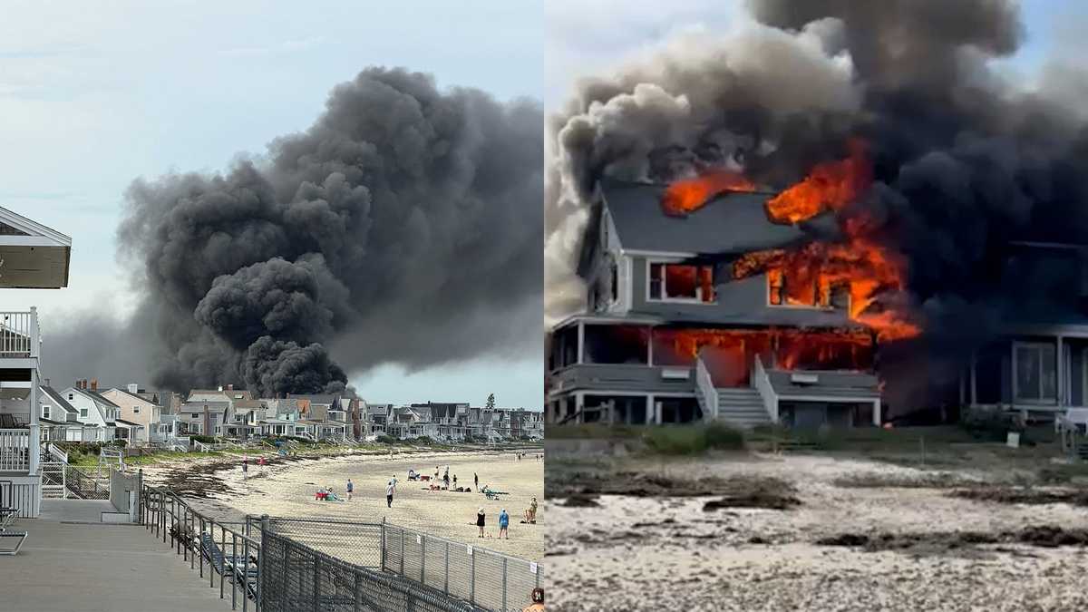 Wells Beach house fire started near grill, where explosion occurred