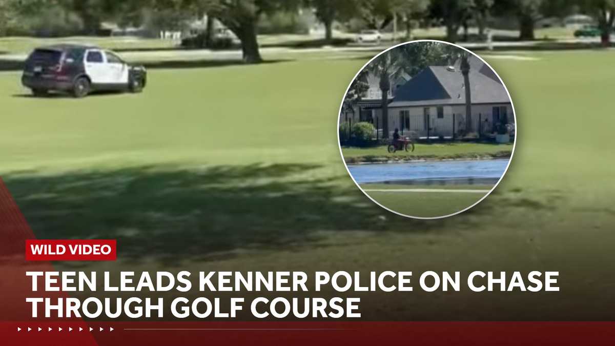 14-year-old arrested after police chase across golf course