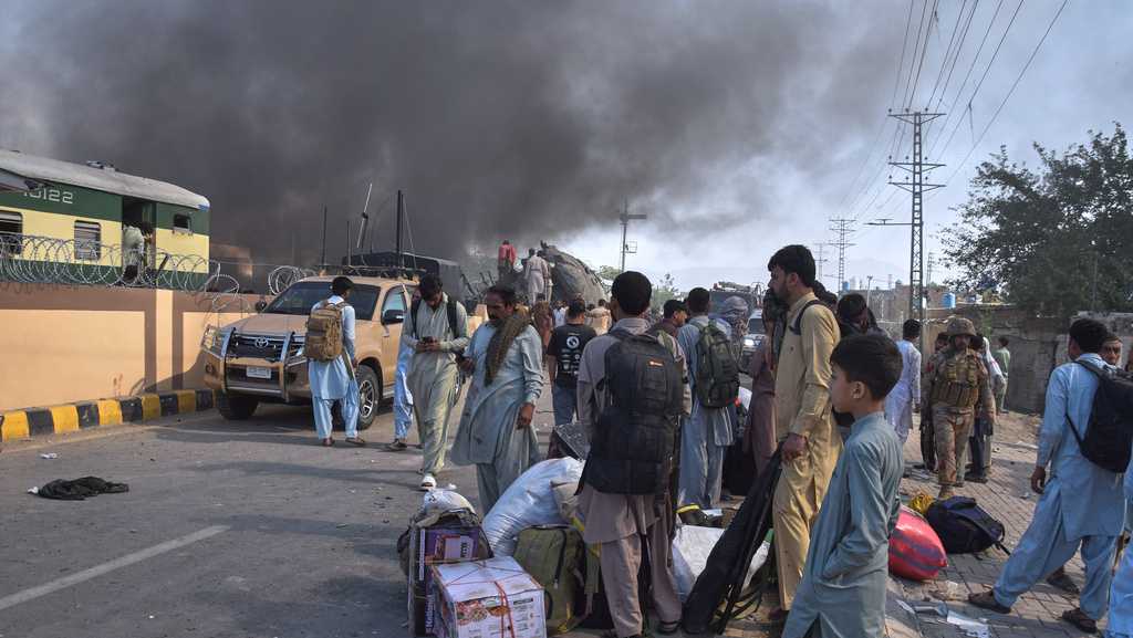 Explosion near railway track in Pakistan kills at least 23 people