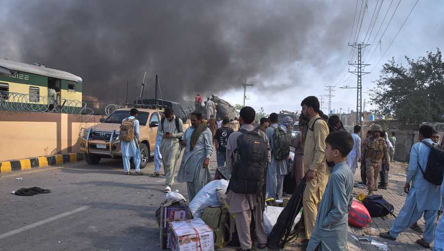 Explosion near railway track in Pakistan kills at least 23 people