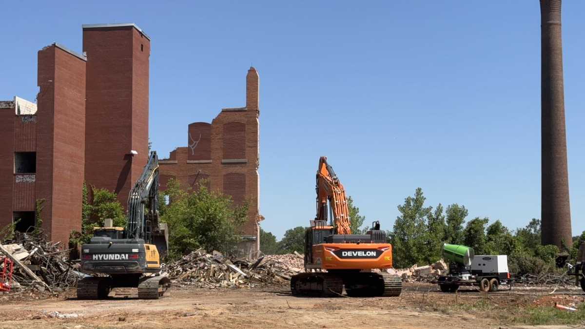 Chiqola Mill, site of Bloody Thursday, torn down