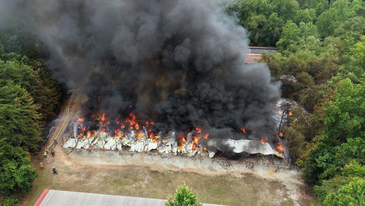 Explosion sparks fire at boat storage facility near Lake Keowee