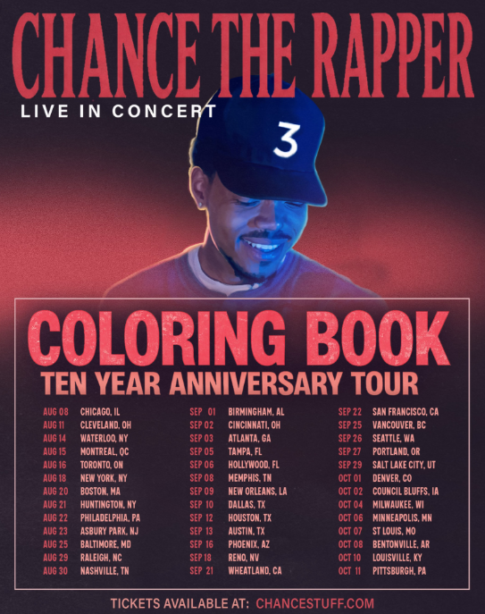 Chance the Rapper headed to Hard Rock Live in September